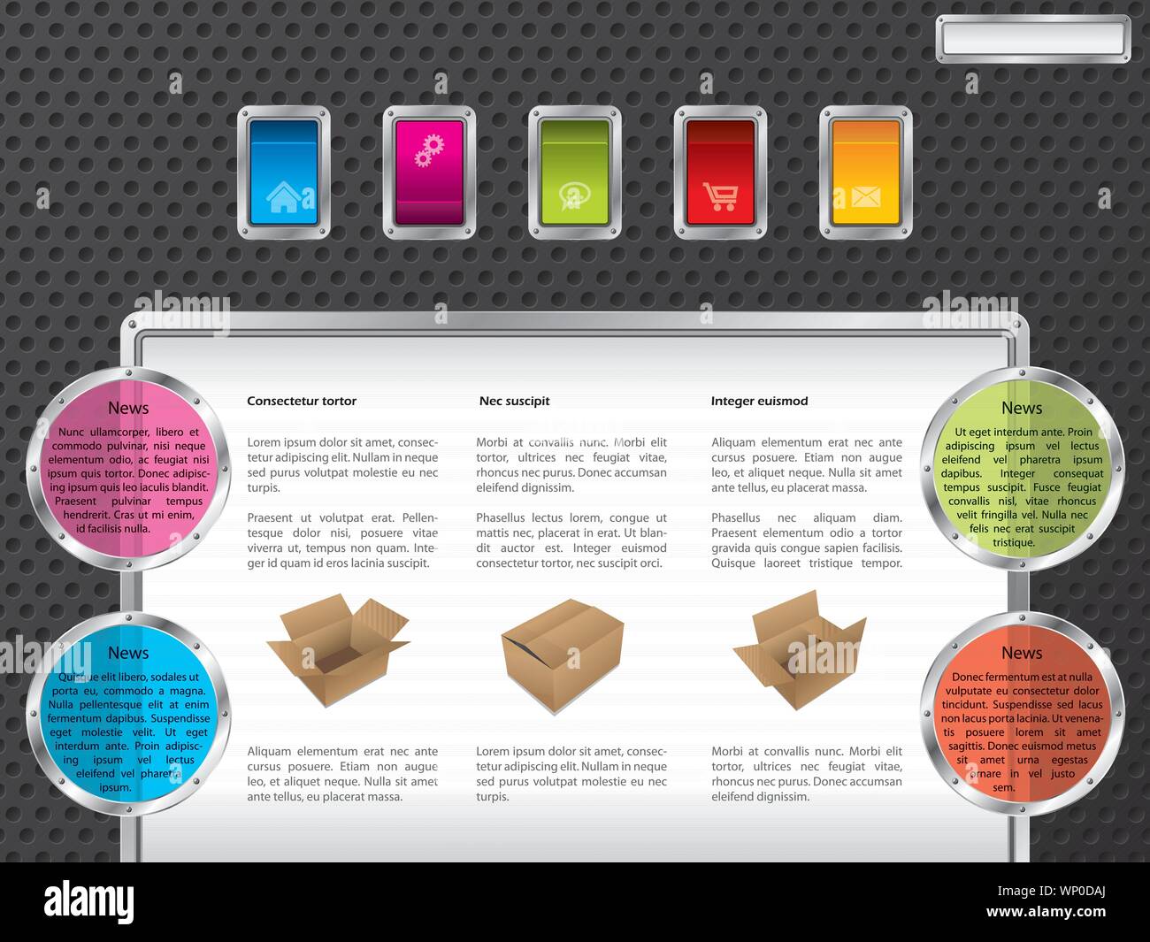 Technology web design with color switches Stock Vector Image & Art - Alamy