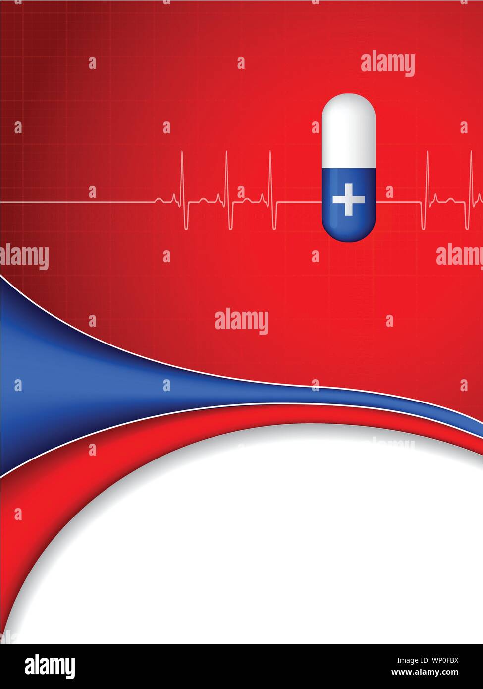 Red and blue medical background design Stock Vector Image & Art - Alamy