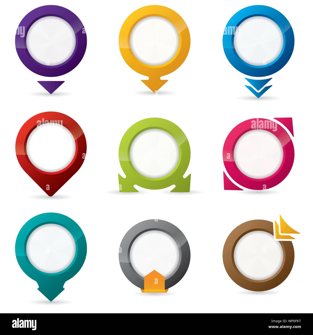 9 different icon designs Stock Vector Image & Art - Alamy