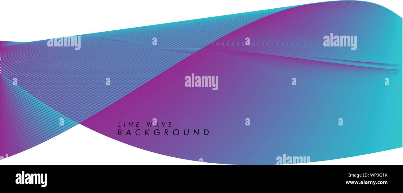 vector modern abstract blue line wave background in eps 10 Stock Vector ...