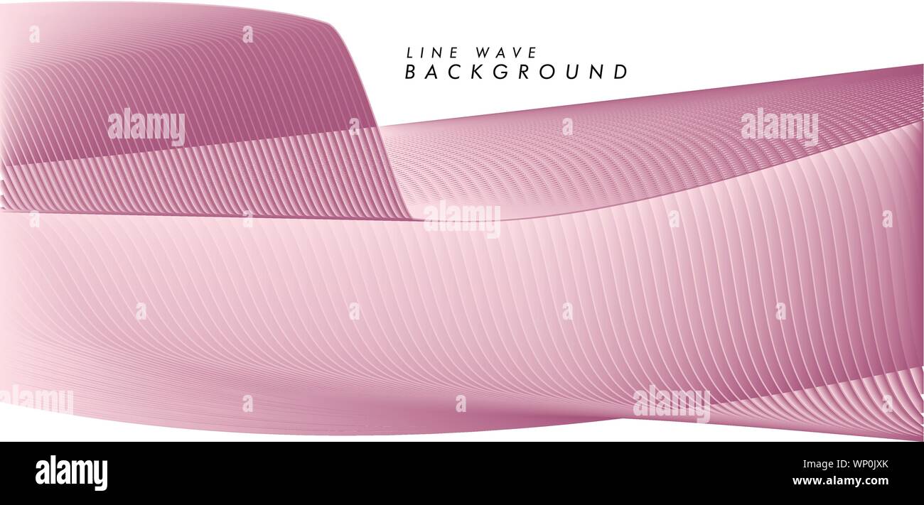vector modern abstract line wave background in eps 10 Stock Vector ...