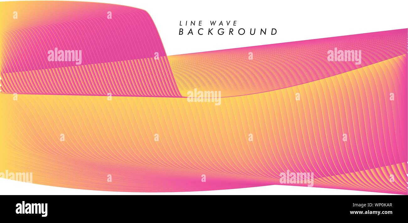 vector modern abstract line wave background in eps 10 Stock Vector ...