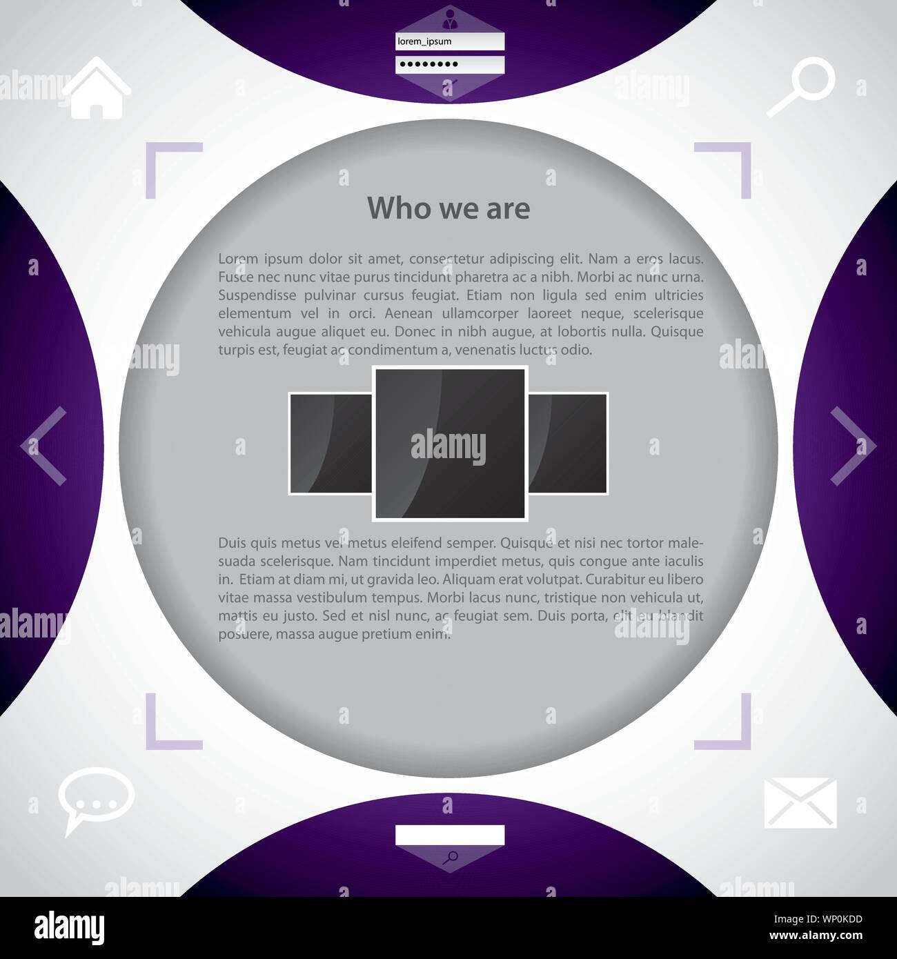 Website template with abstract design Stock Vector Image & Art - Alamy