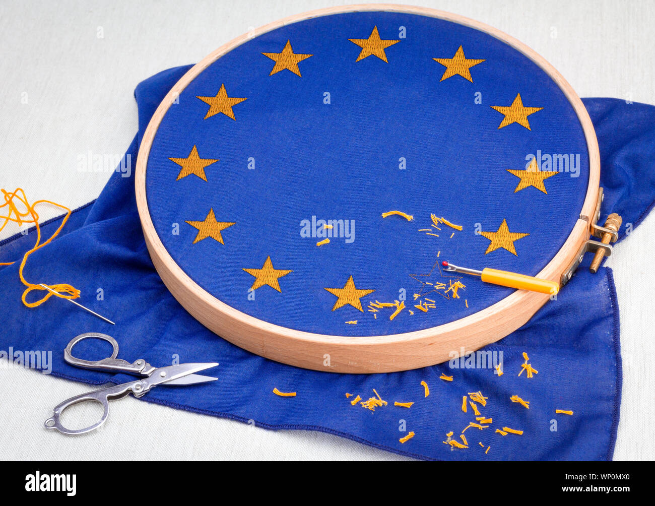 European flag symbol of the European Union and the Council of Europe ...