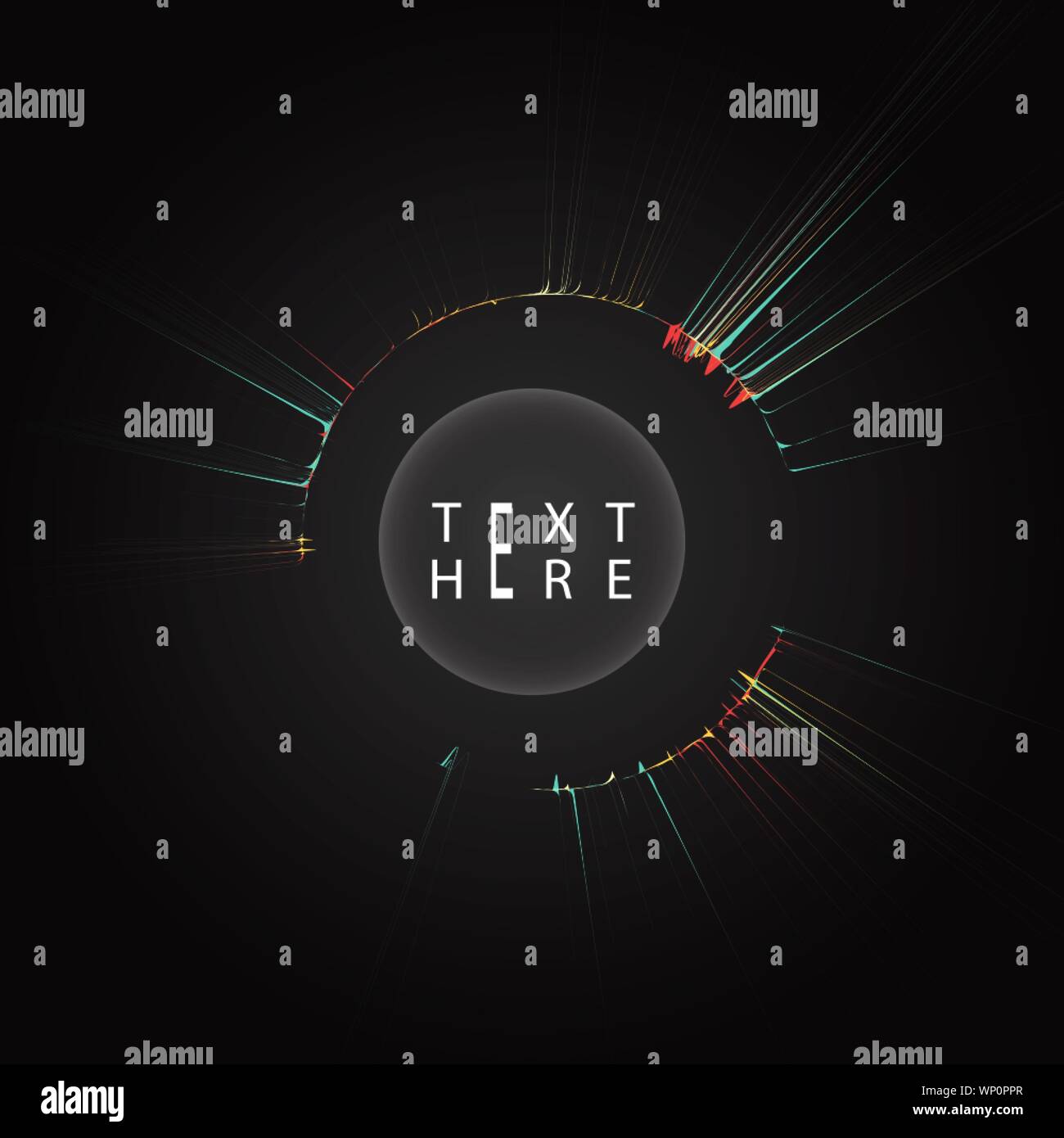 Creative vector lines and abstract art circle designs Stock Vector ...