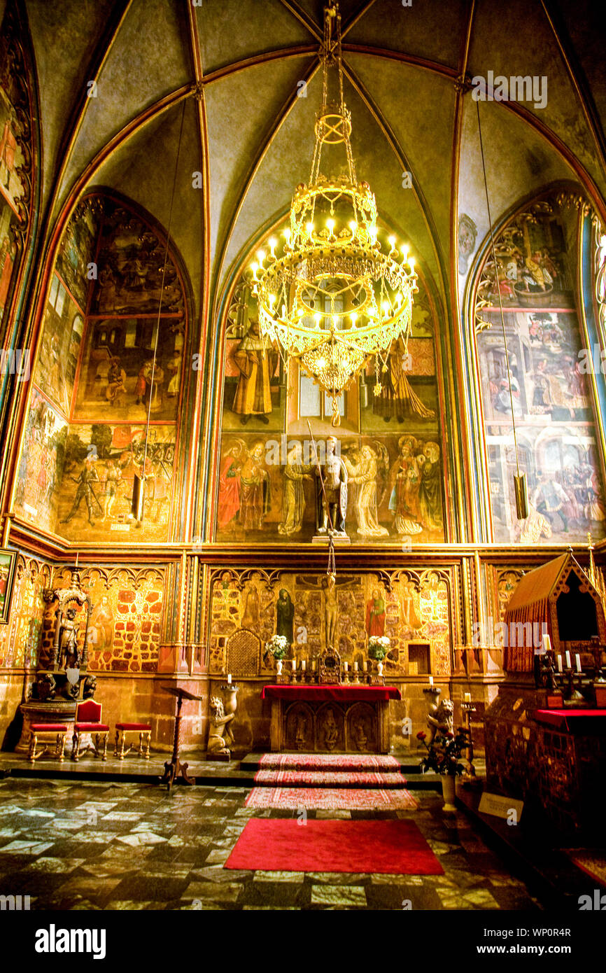 Prague castle interior hi-res stock photography and images - Alamy