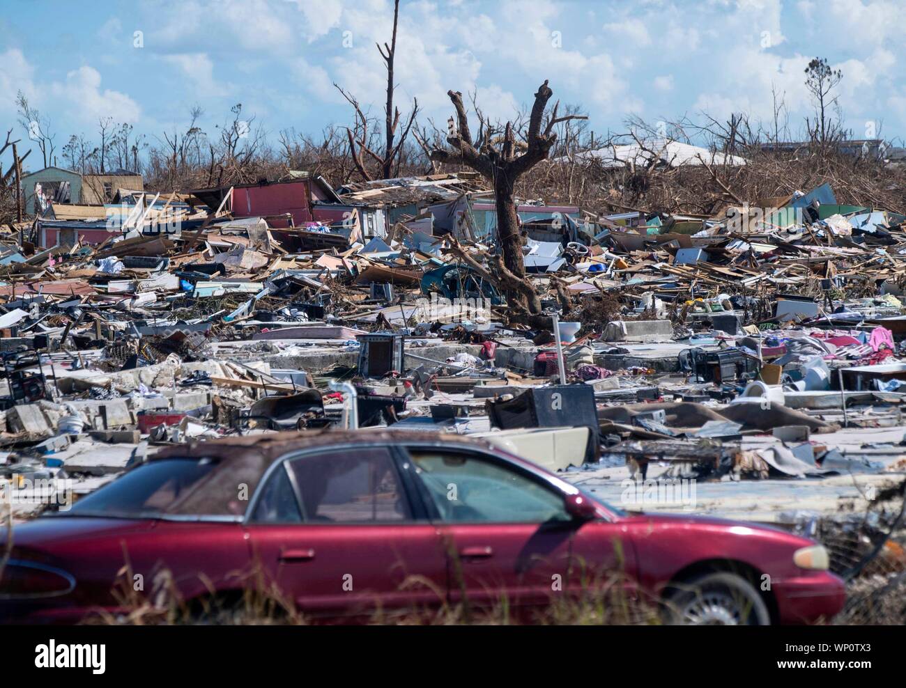 Marsh Harbor, ABACO ISLAND, BAHAMAS. 6th Sep, 2019. Massive damage from ...