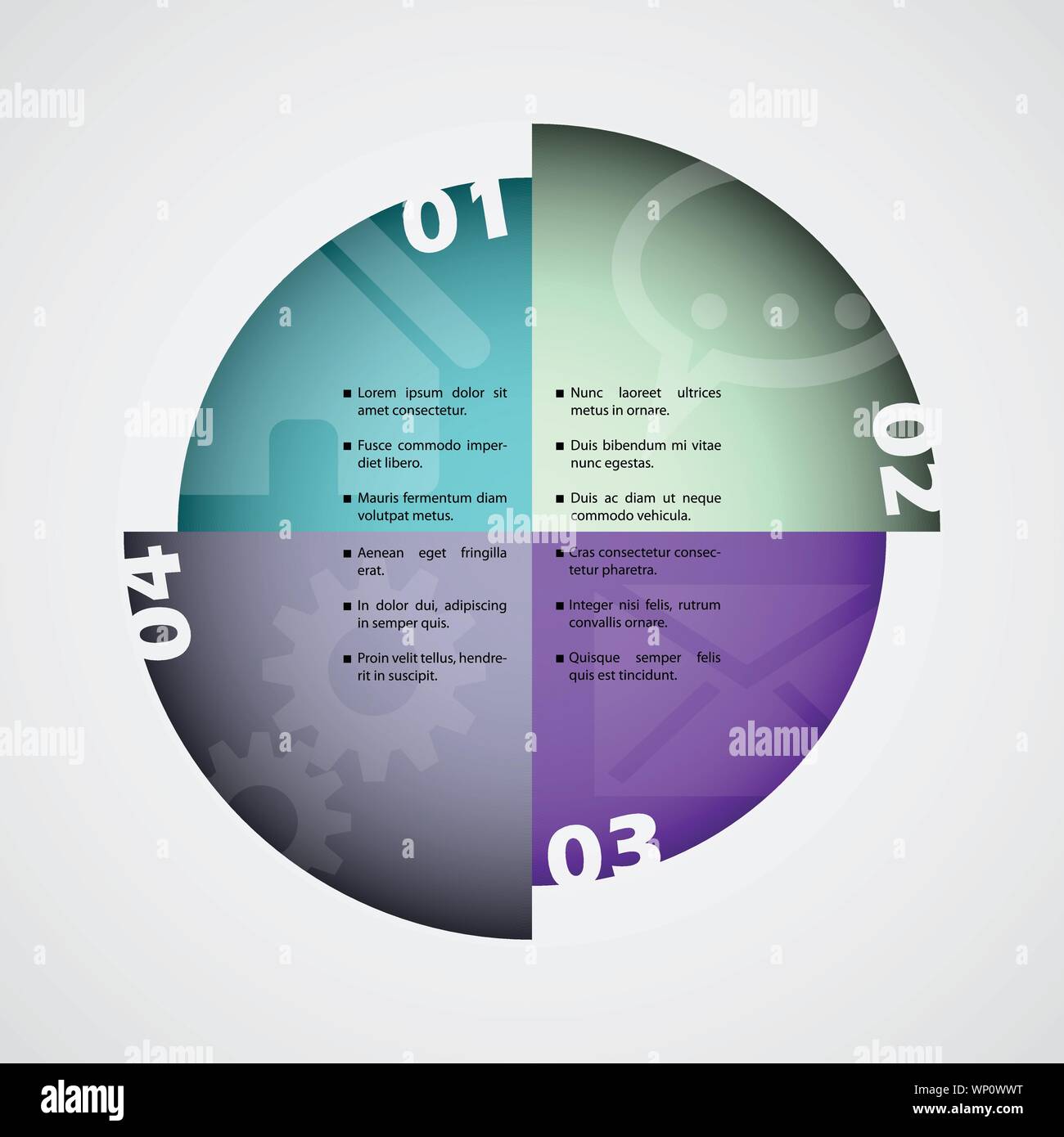Diagram design with numbers and symbols Stock Vector Image & Art - Alamy