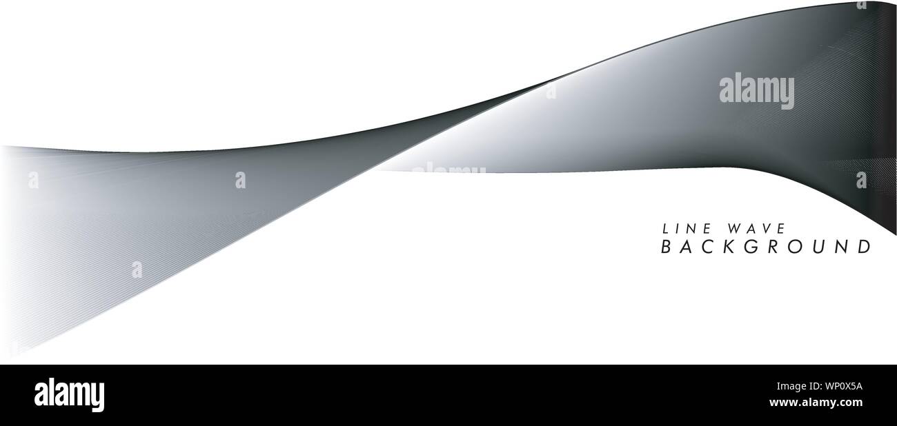 vector modern abstract line wave background in eps 10 Stock Vector ...