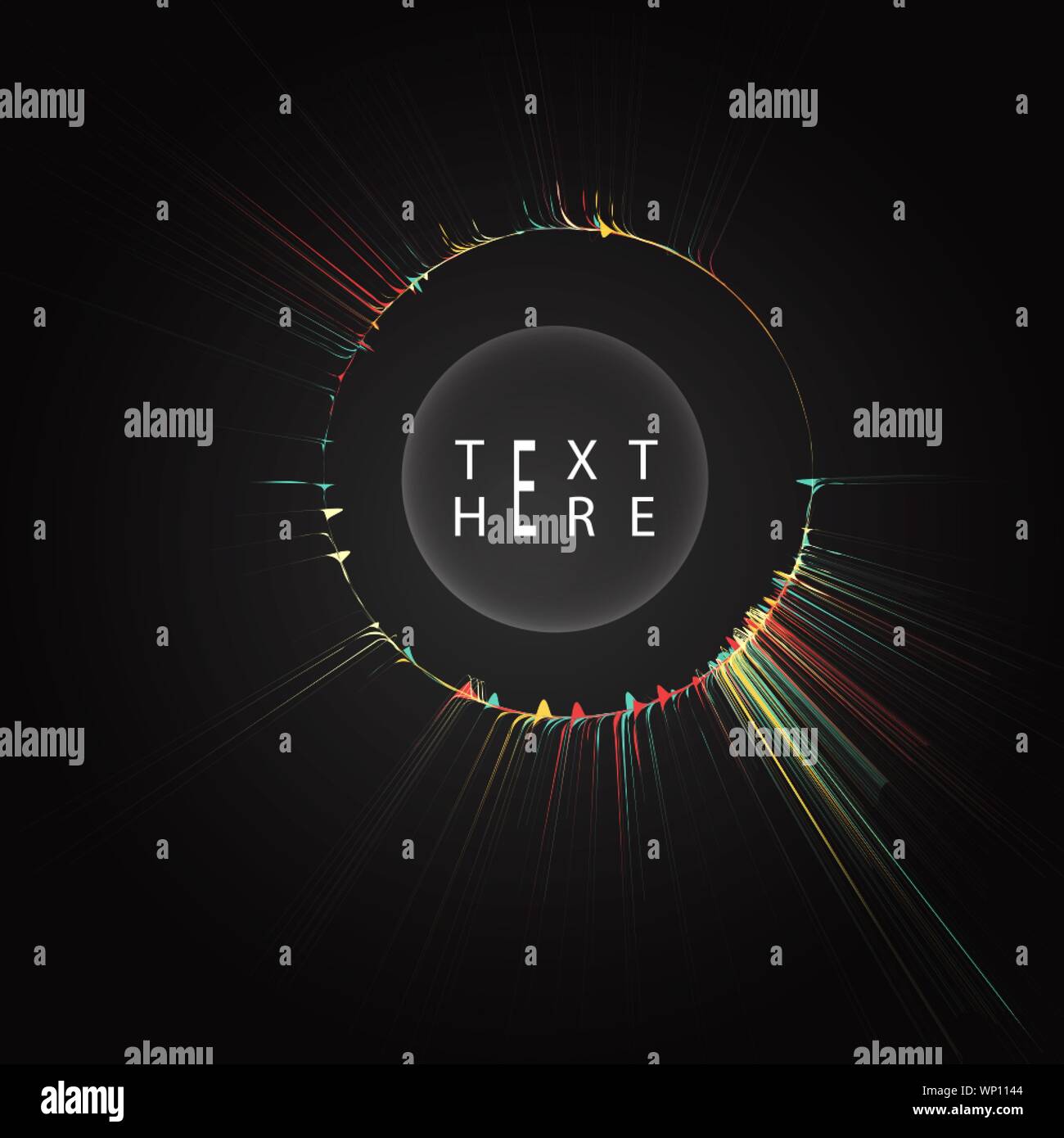 Creative vector lines and abstract art circle designs Stock Vector ...