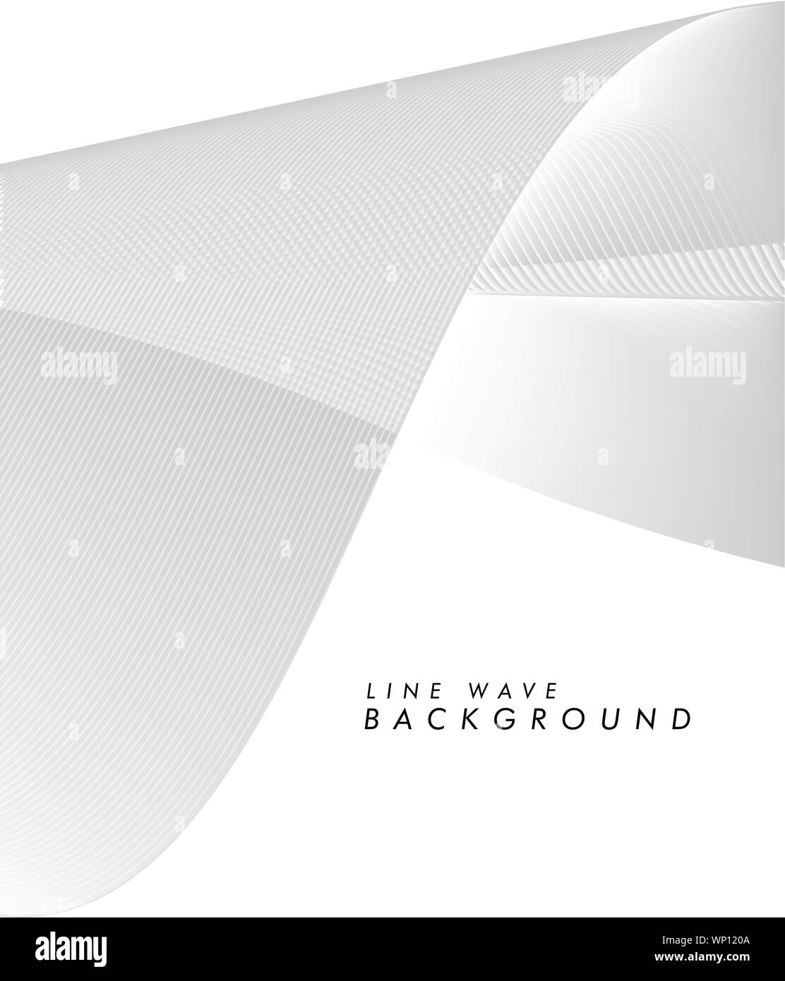 Tech background with vector abstract wave line Stock Vector Image & Art ...