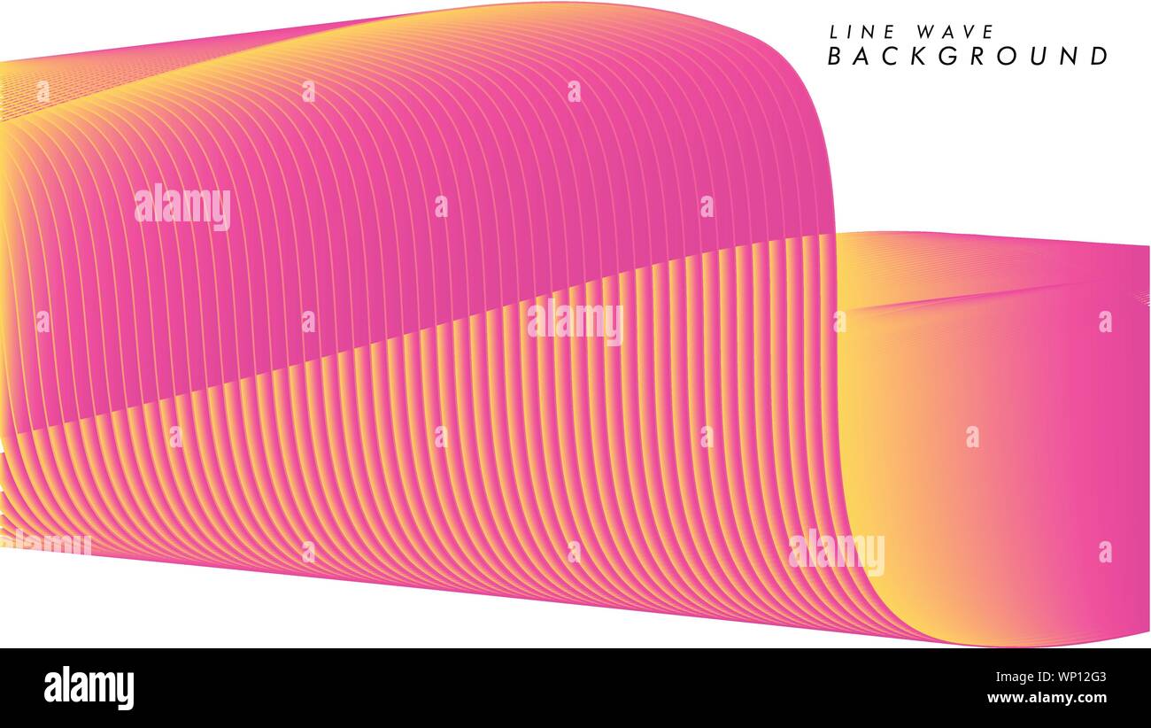 vector modern abstract line wave background in eps 10 Stock Vector ...