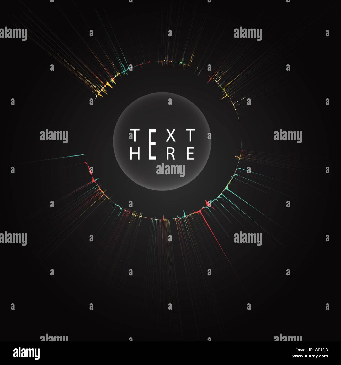 Creative vector lines and abstract art circle designs Stock Vector ...