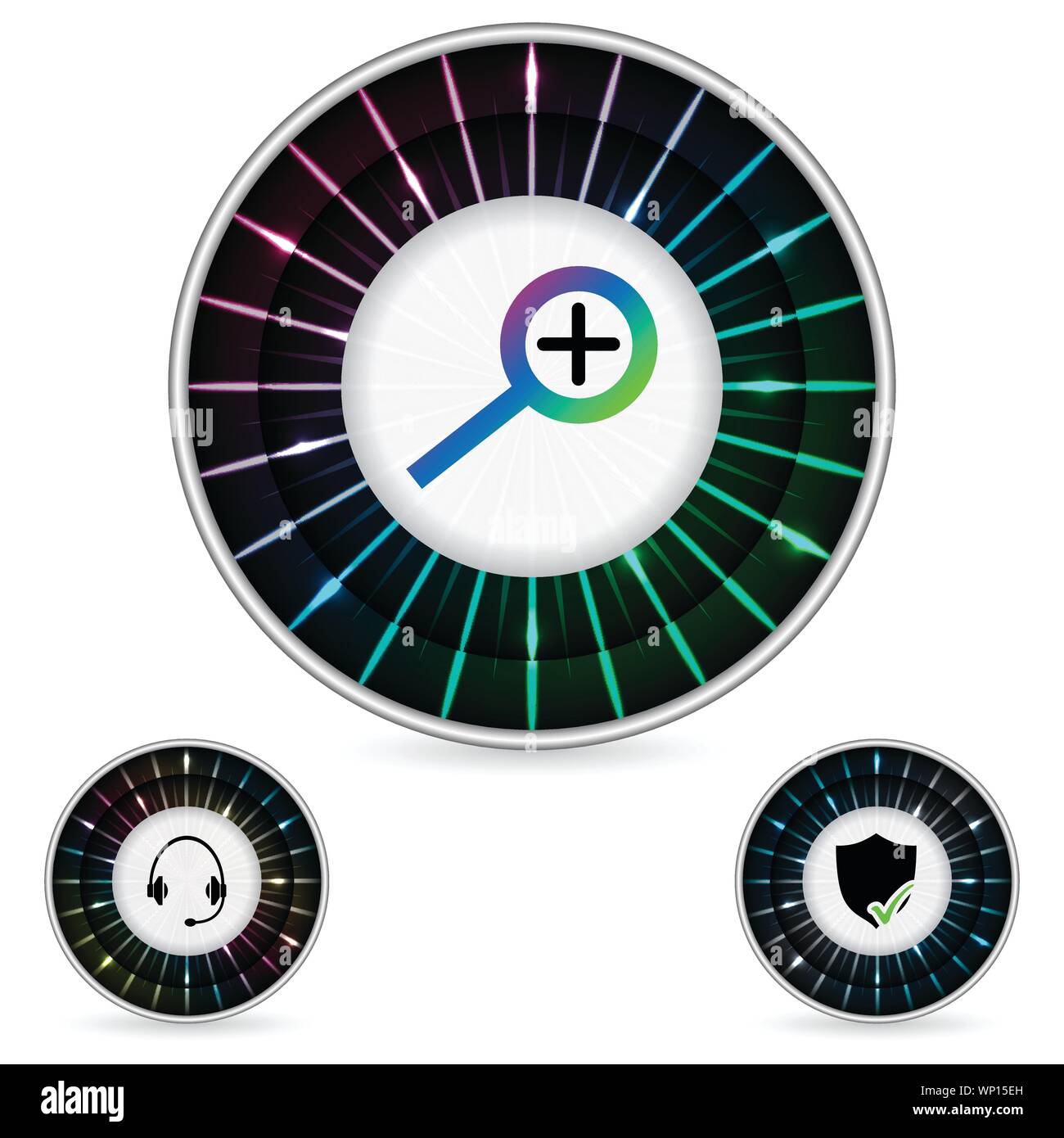 Abstract button design with plasma effect Stock Vector Image & Art - Alamy