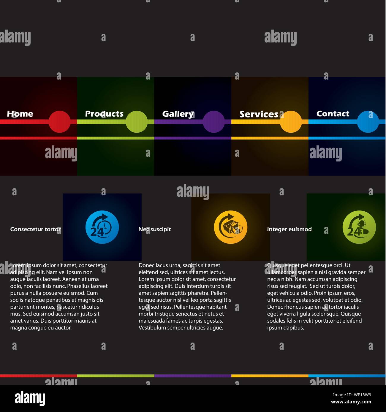 Simplistic design web template Stock Vector Image & Art - Alamy