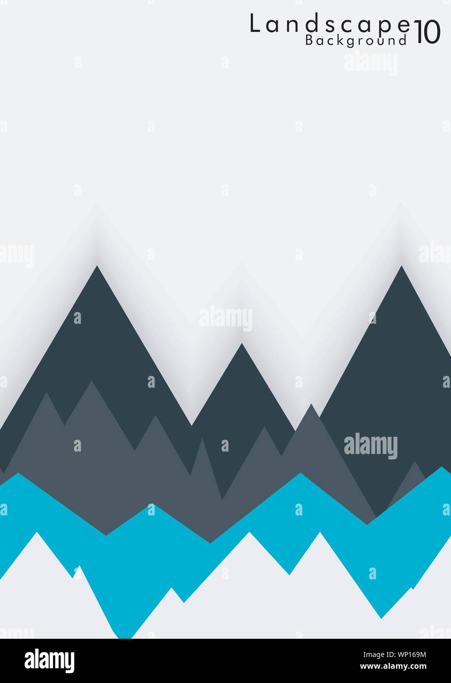Vector Abstract Simple Landscape Background Stock Vector Image & Art ...
