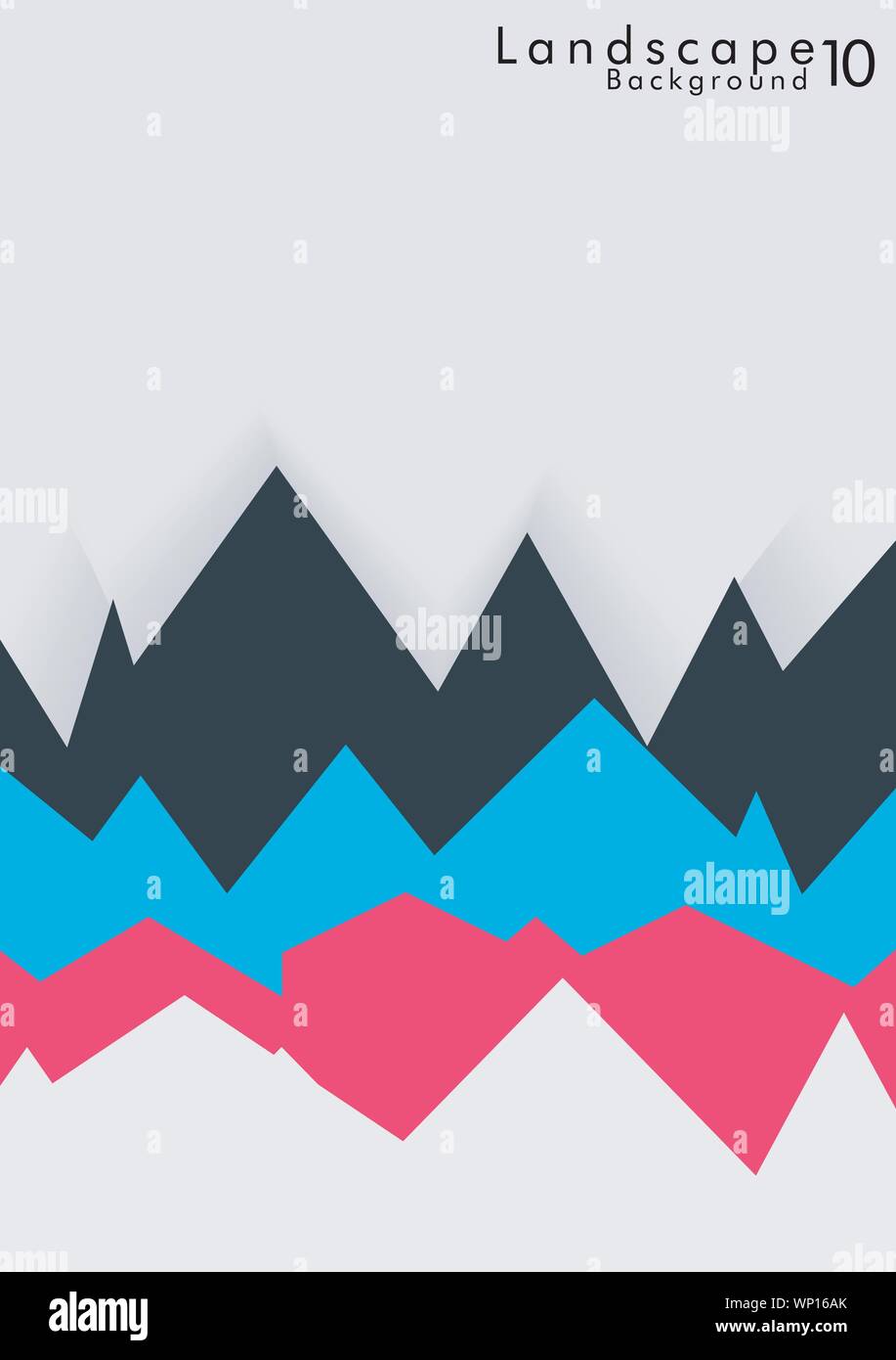 Vector Abstract Simple Landscape Background Stock Vector Image & Art ...