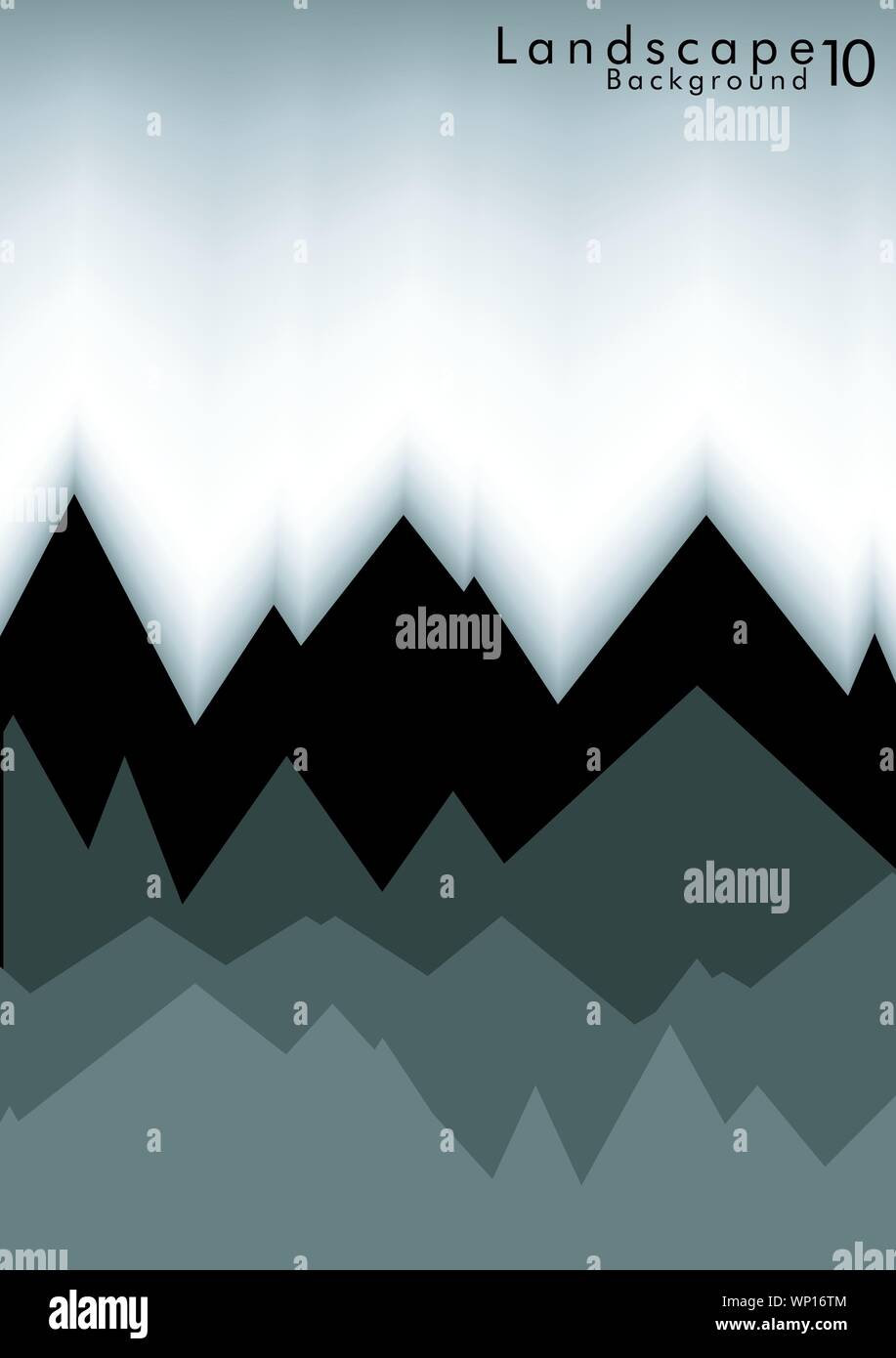 Vector Abstract Simple Landscape Background Stock Vector Image & Art ...