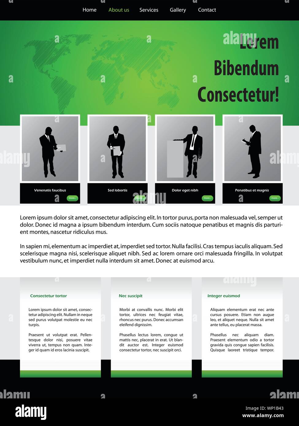 Website design template for business people Stock Vector Image & Art ...