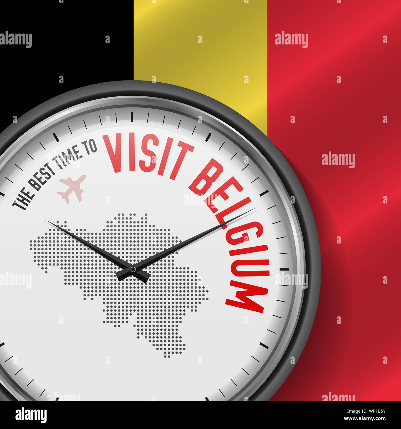 The Best Time to Visit Belgium. Travel to Belgium. Tourist Air Flight ...