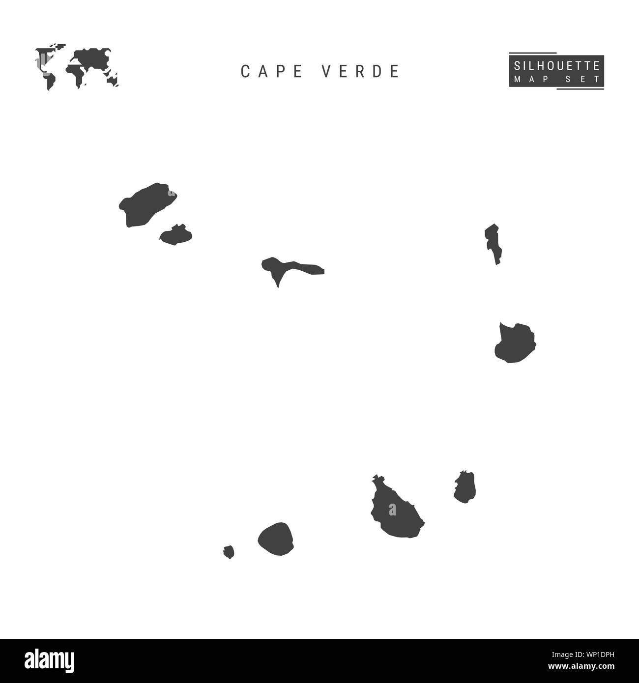 Cape verde map Black and White Stock Photos & Images - Alamy