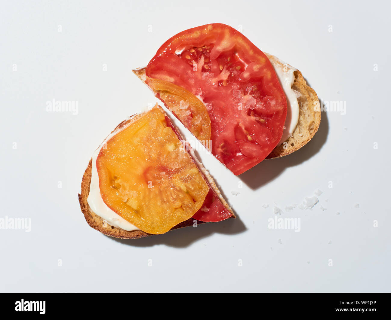 Slice of toast half hi-res stock photography and images - Alamy