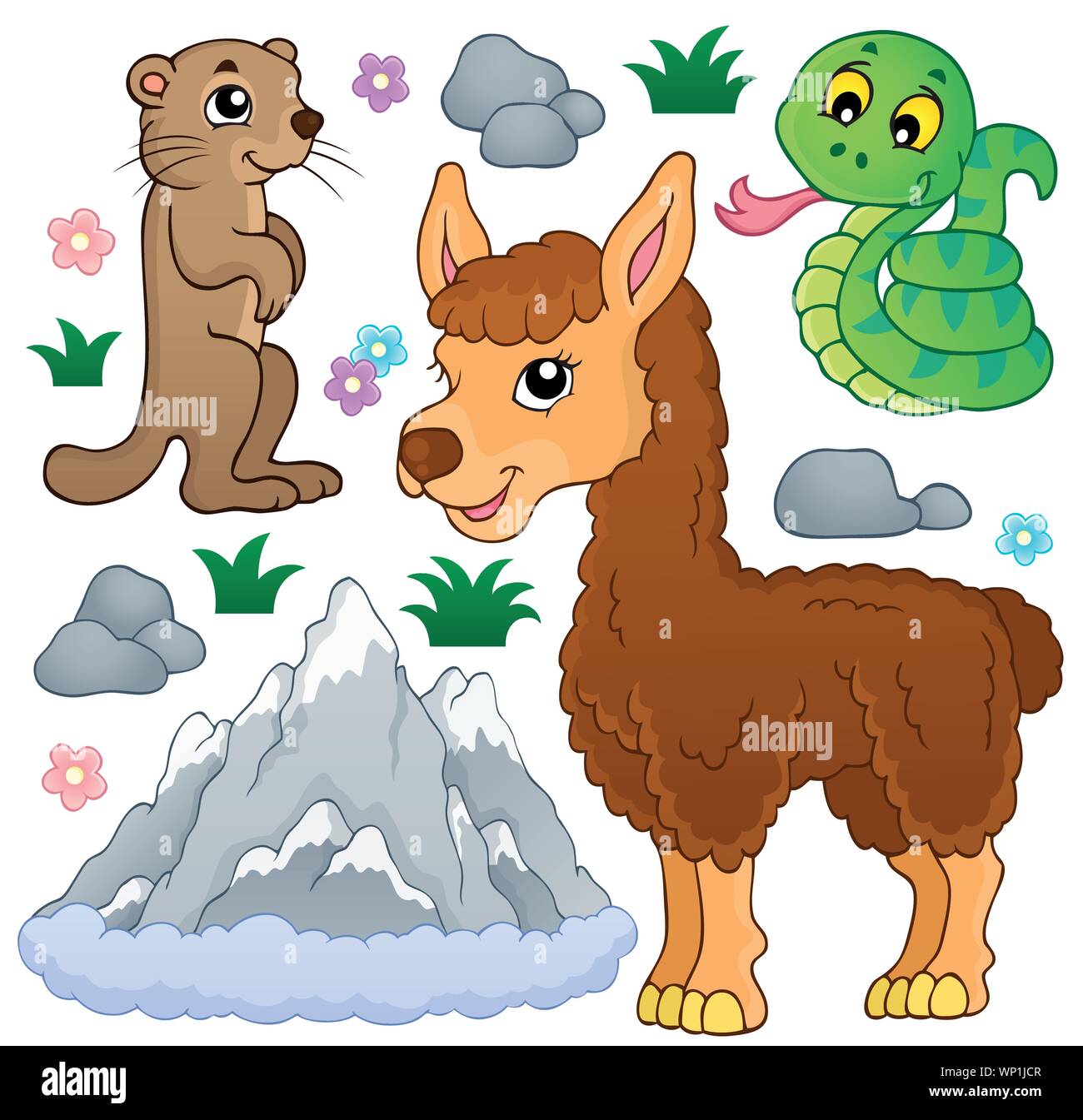 Mountain animals theme collection 1 Stock Vector Image & Art - Alamy