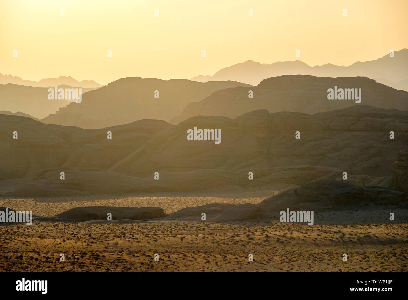 Jordan, Aqaba Governorate, Wadi Rum. Wadi Rum Protected Area, UNESCO ...