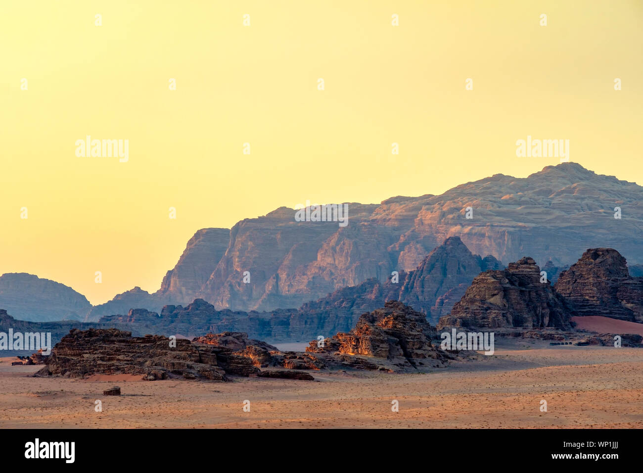 Jordan, Aqaba Governorate, Wadi Rum. Wadi Rum Protected Area, UNESCO ...