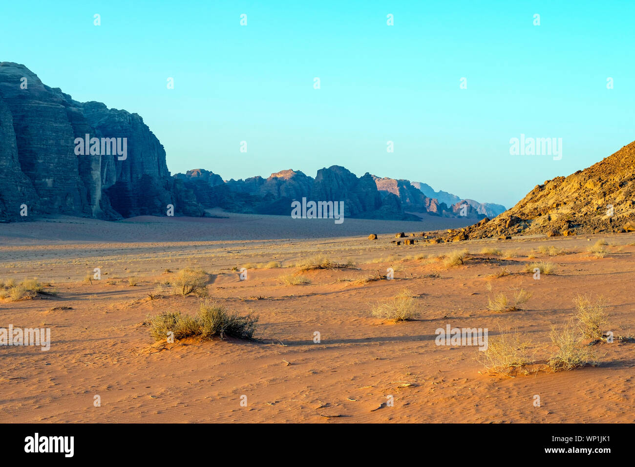 Jordan, Aqaba Governorate, Wadi Rum. Wadi Rum Protected Area, UNESCO ...
