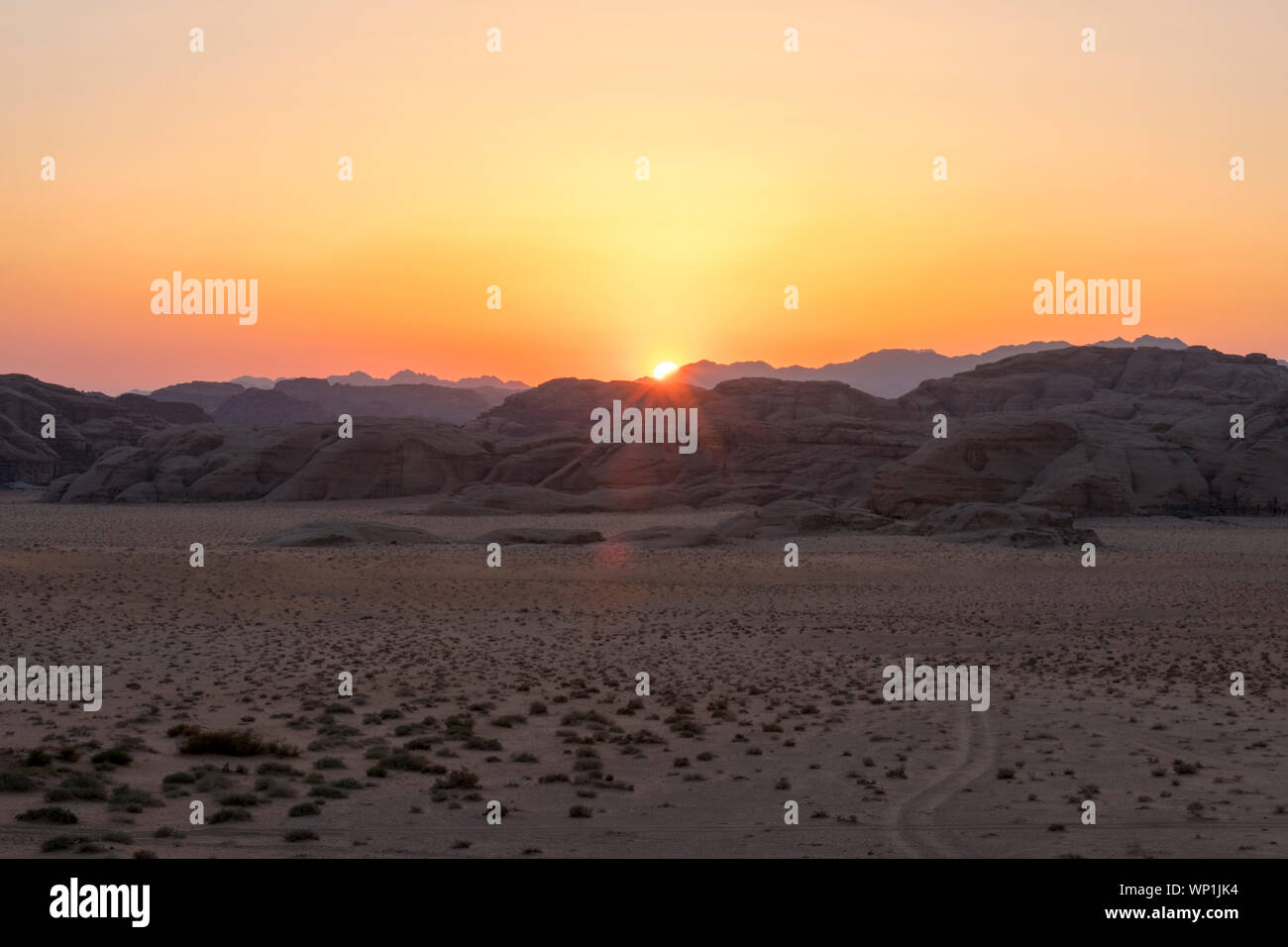 Jordan, Aqaba Governorate, Wadi Rum. Wadi Rum Protected Area, UNESCO ...