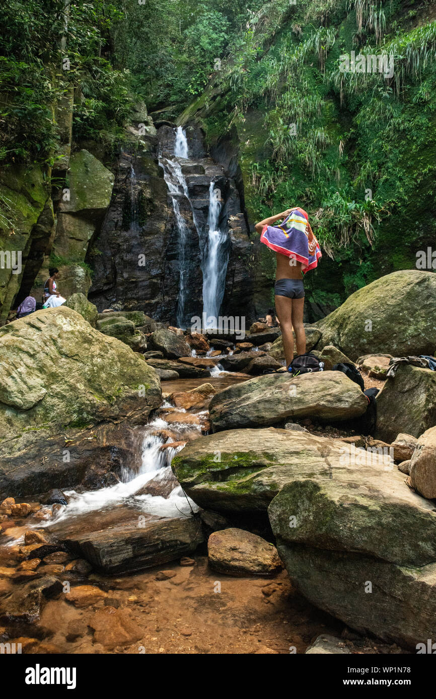 Waterfall in tijuca forest hi-res stock photography and images - Alamy