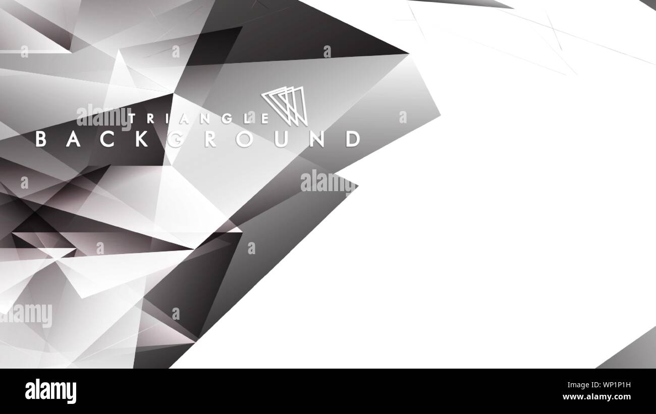 Abstract Gradient black White Geometric Background. Vector Illustration ...