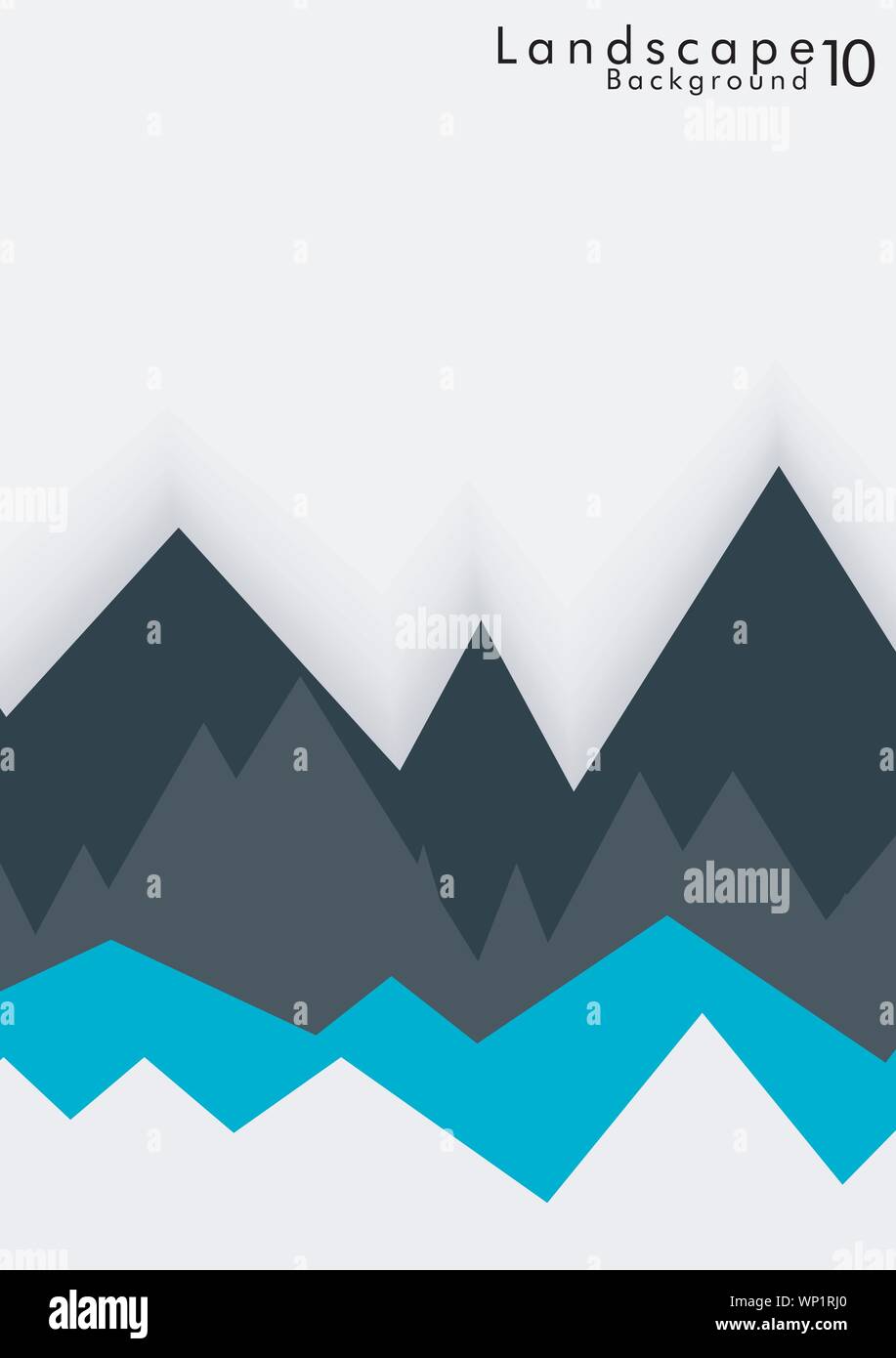 Vector Abstract Simple Landscape Background Stock Vector Image & Art ...