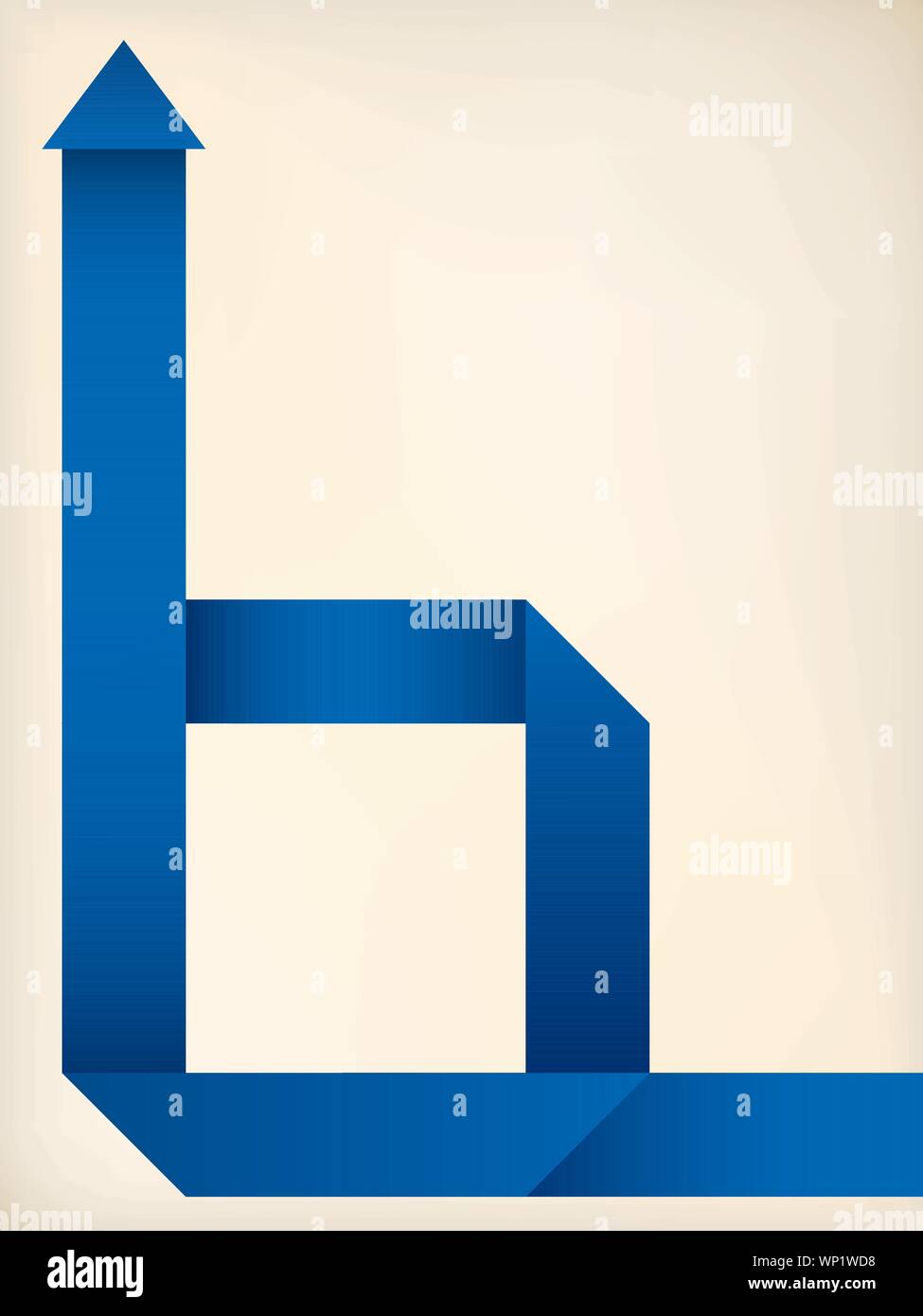 Folded arrow shape origami paper Stock Vector Image & Art - Alamy