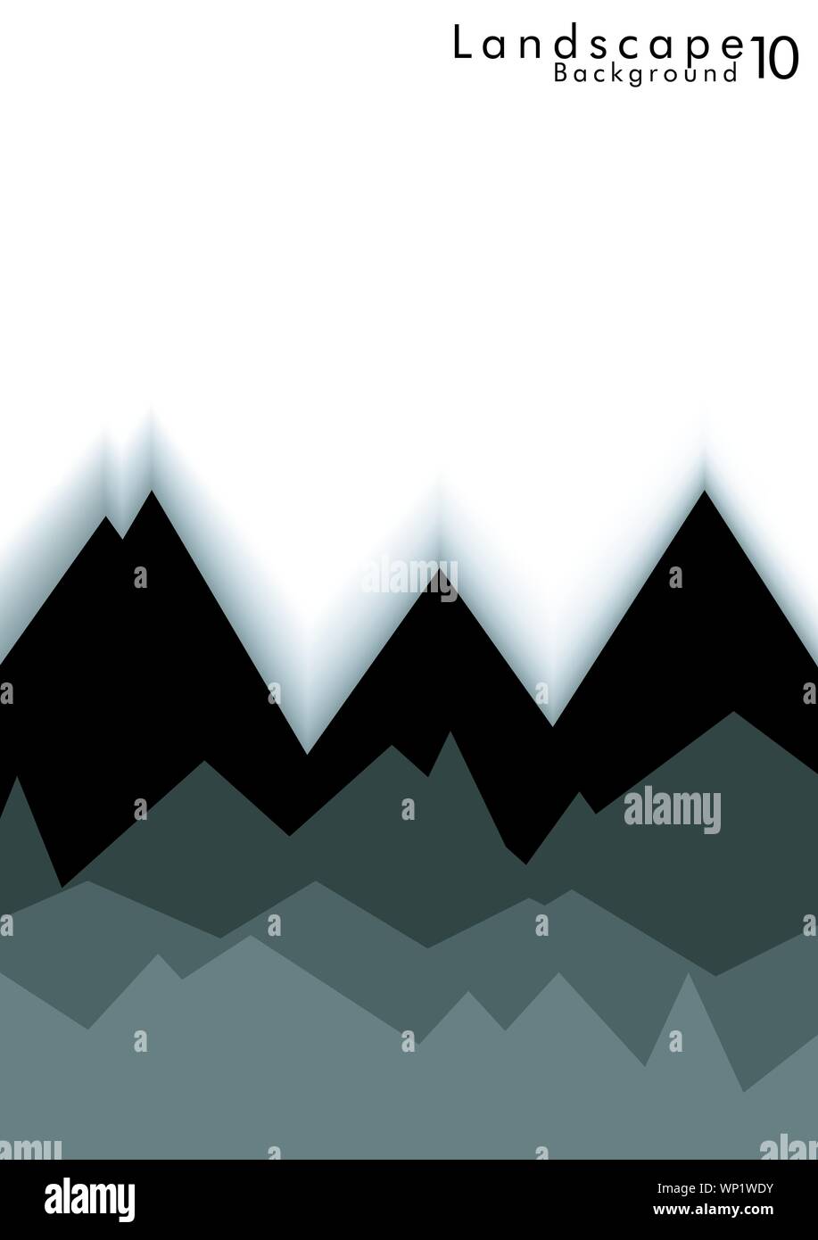 Vector Abstract Simple Landscape Background Stock Vector Image & Art ...