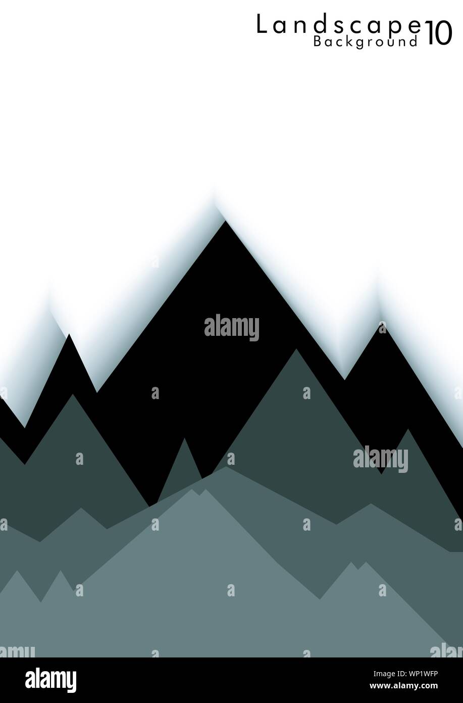 Vector Abstract Simple Landscape Background Stock Vector Image & Art ...