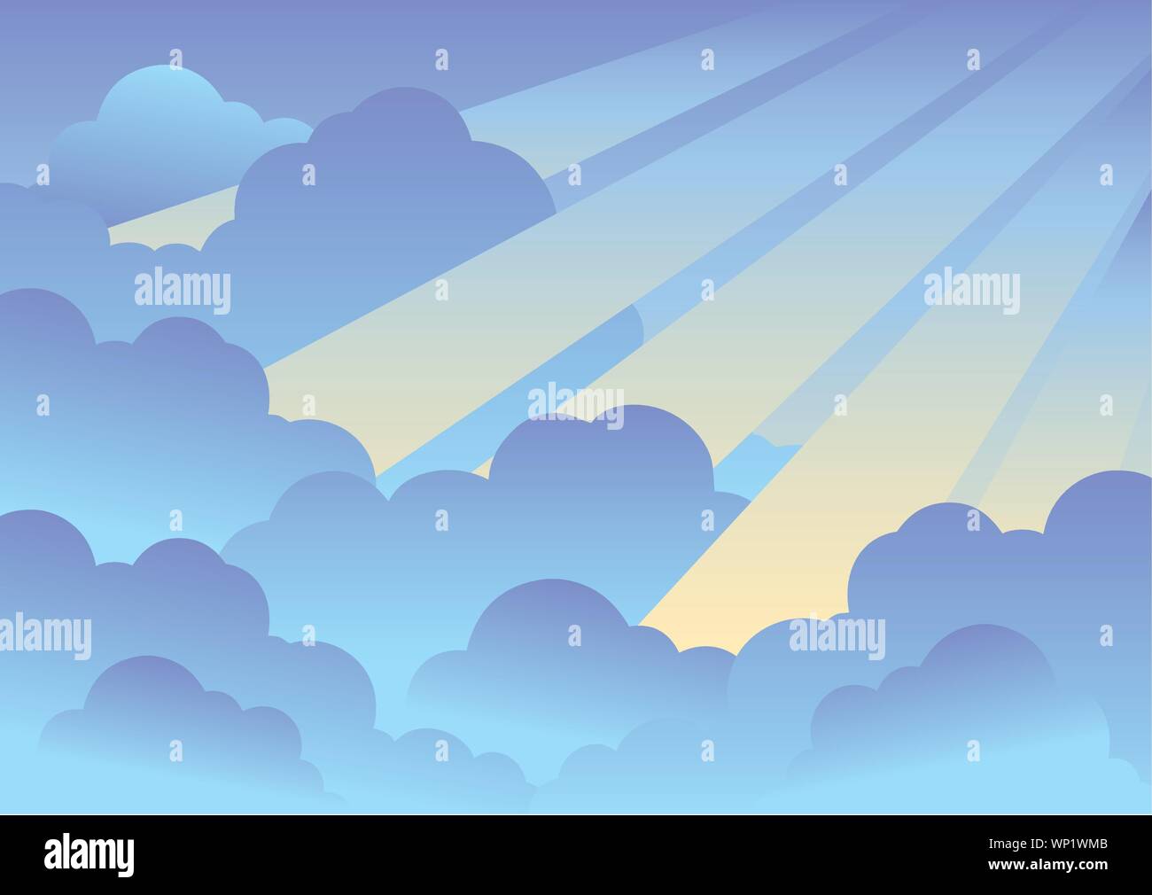 Cloudy sky background 2 Stock Vector Image & Art - Alamy