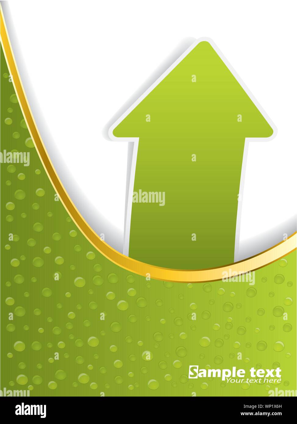 Bubble brochure design with arrow Stock Vector Image & Art - Alamy