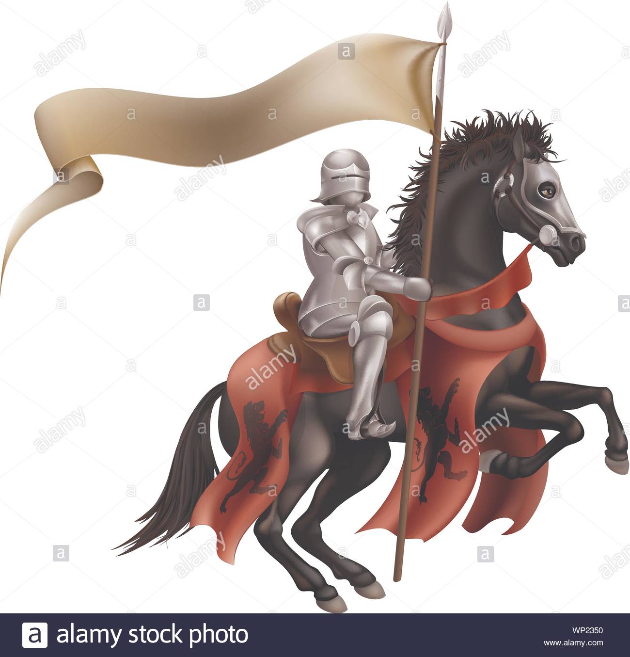 White Knight On Horse High Resolution Stock Photography and Images - Alamy