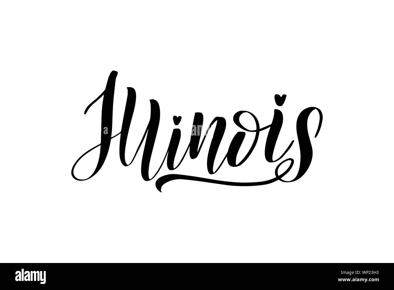 handwritten brush lettering Stock Vector Image & Art - Alamy