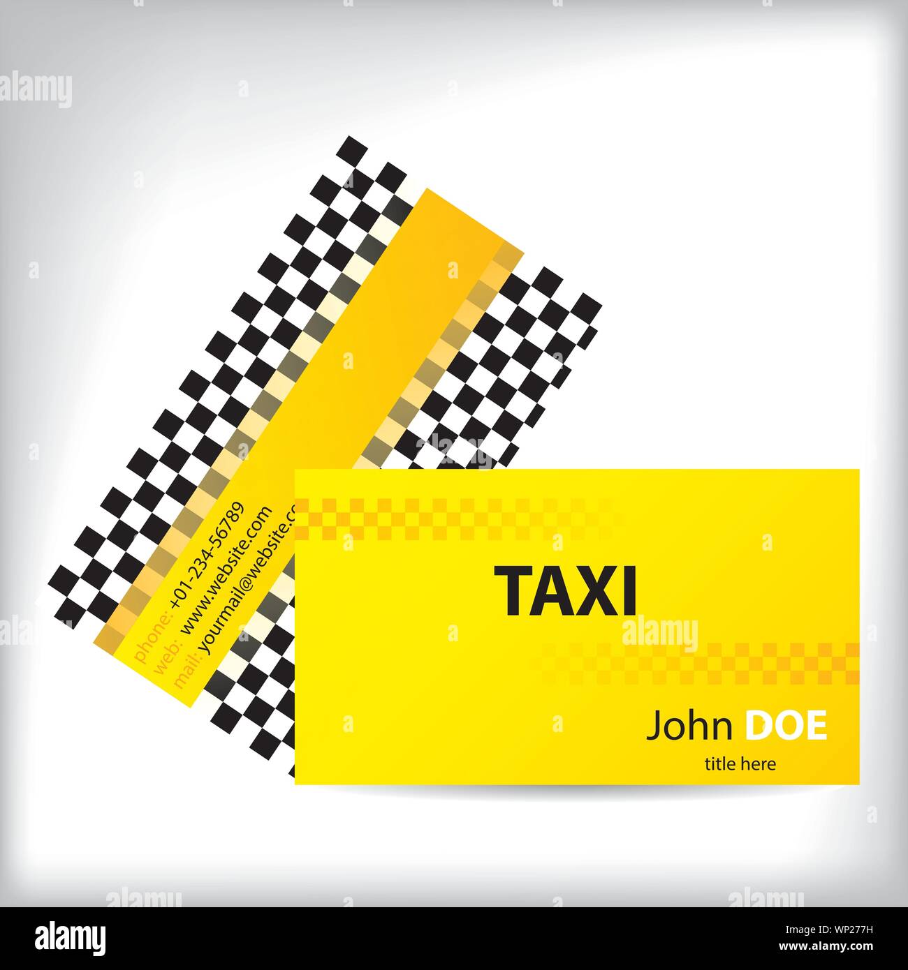 Abstract taxi business card design hi-res stock photography and images ...