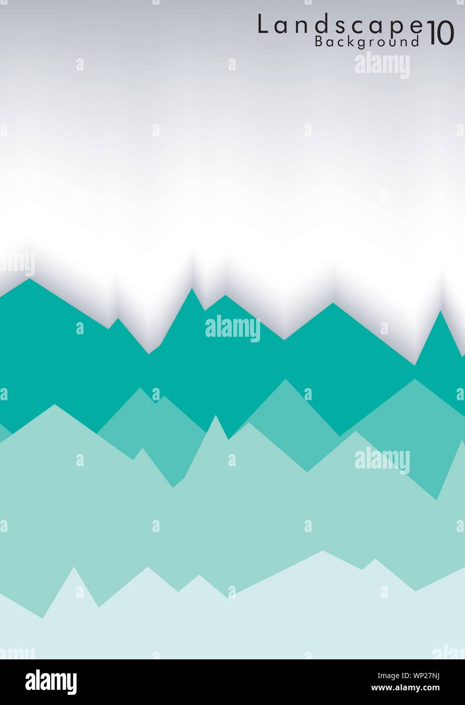 Vector Abstract Simple Landscape Background Stock Vector Image & Art ...