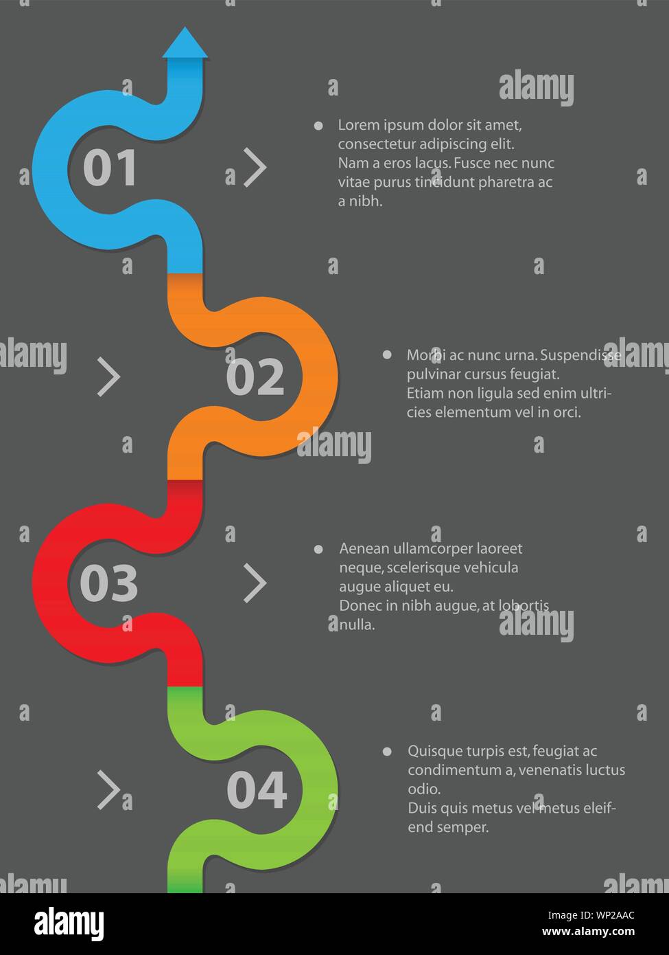 Simplistic infographic design with 4 options Stock Vector Image & Art ...