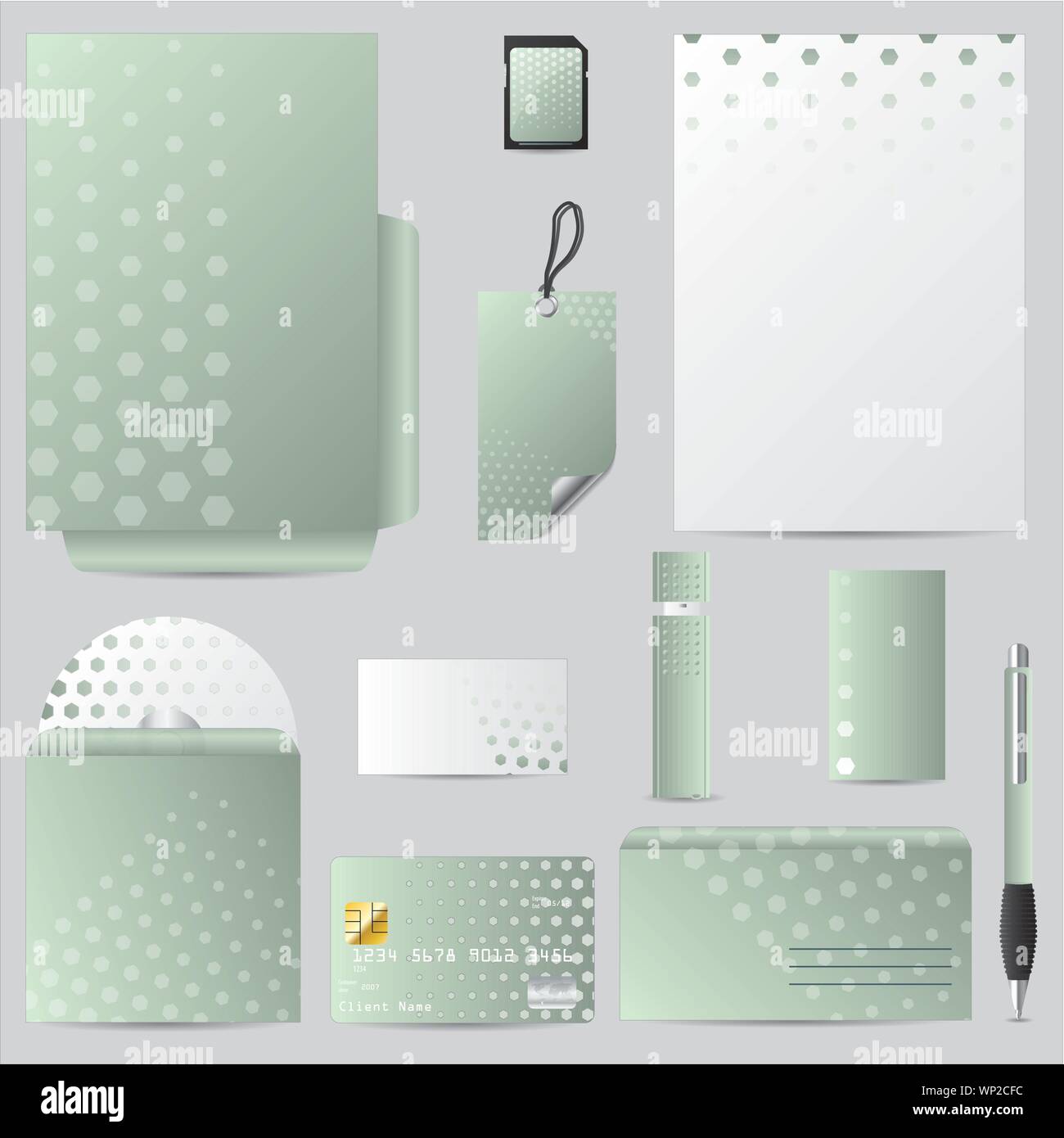 Business vector set with hexagon design Stock Vector Image & Art - Alamy