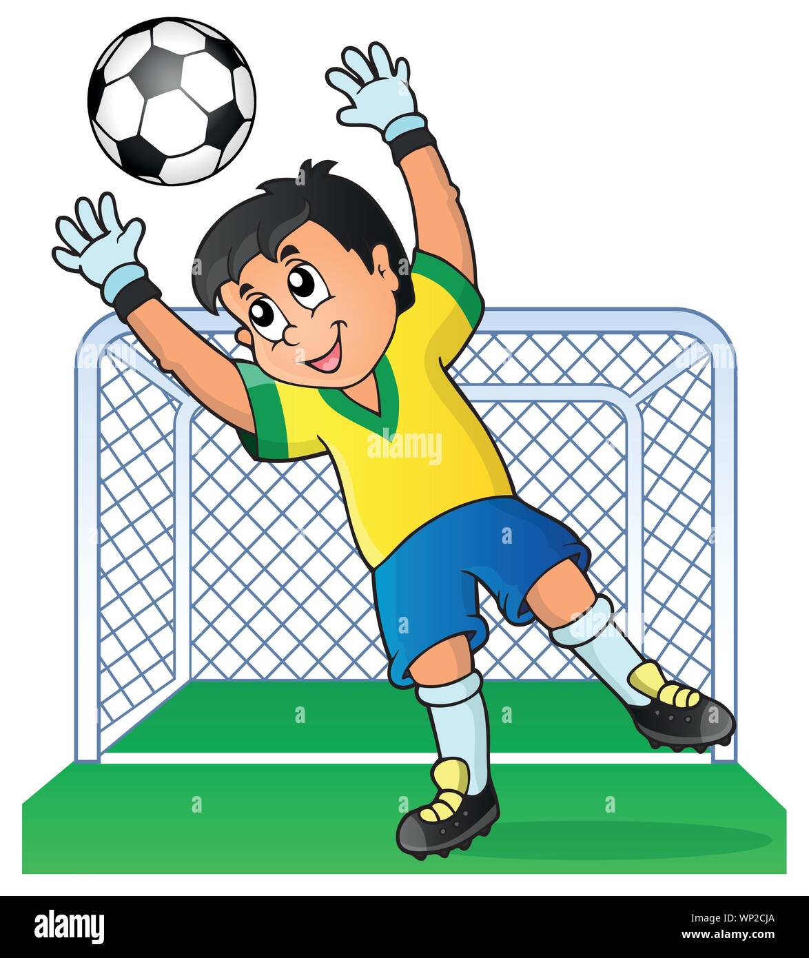 Soccer net clipart Stock Vector Images - Alamy