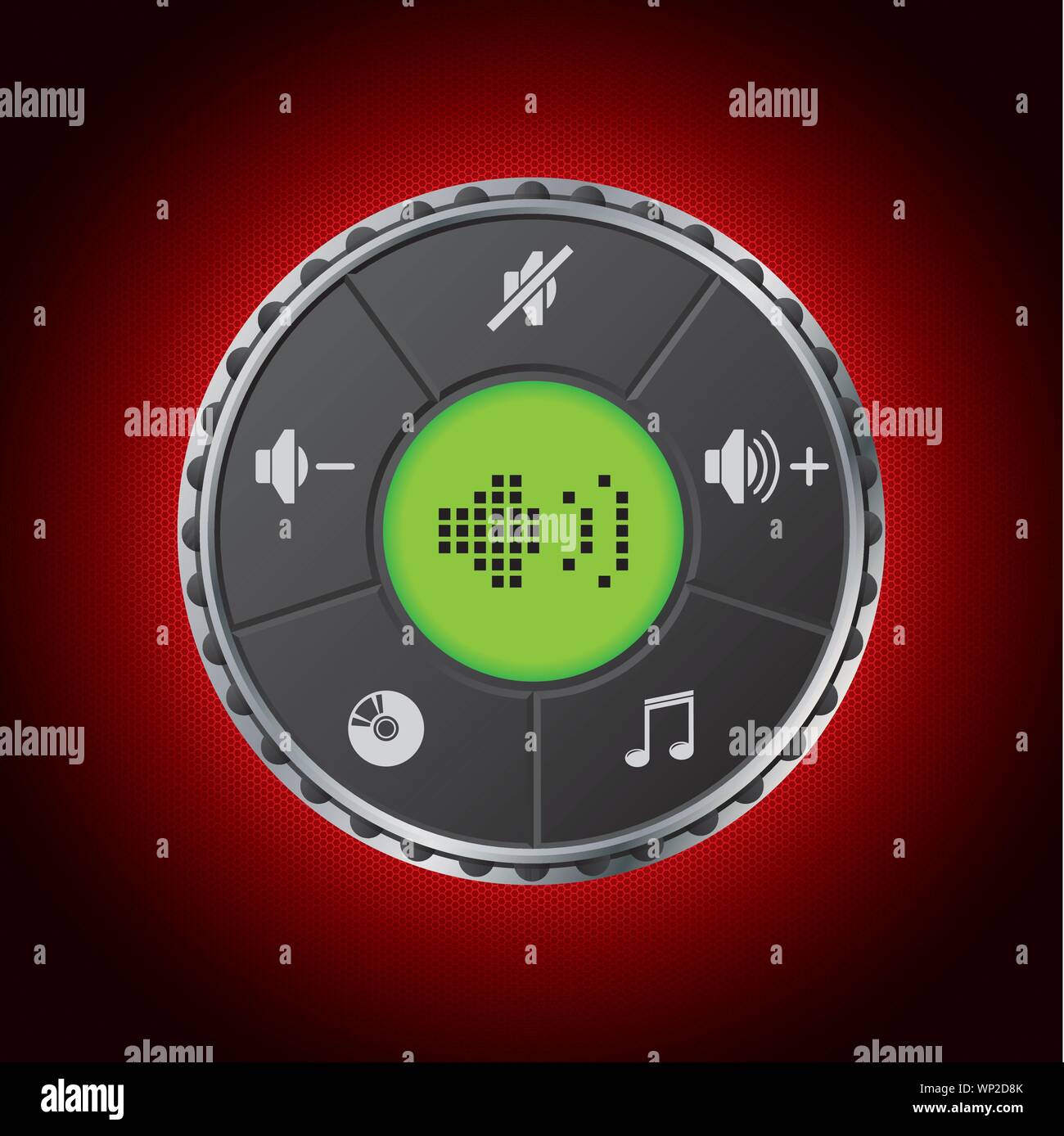 Volume control gauge with lcd Stock Vector Image & Art - Alamy