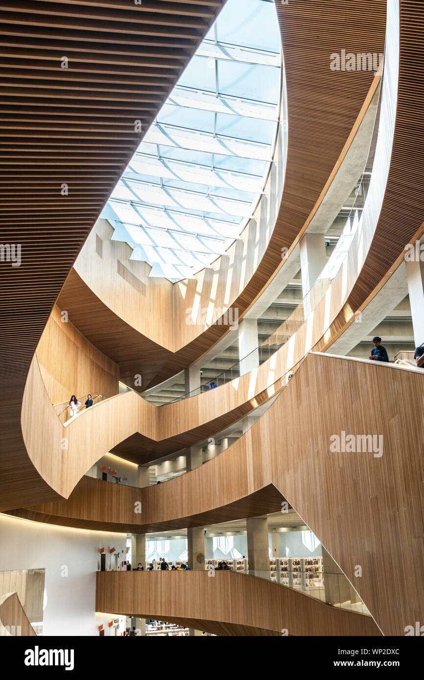 May 26 2019 - Calgary Alberta - Canada - The new Central Public Library ...