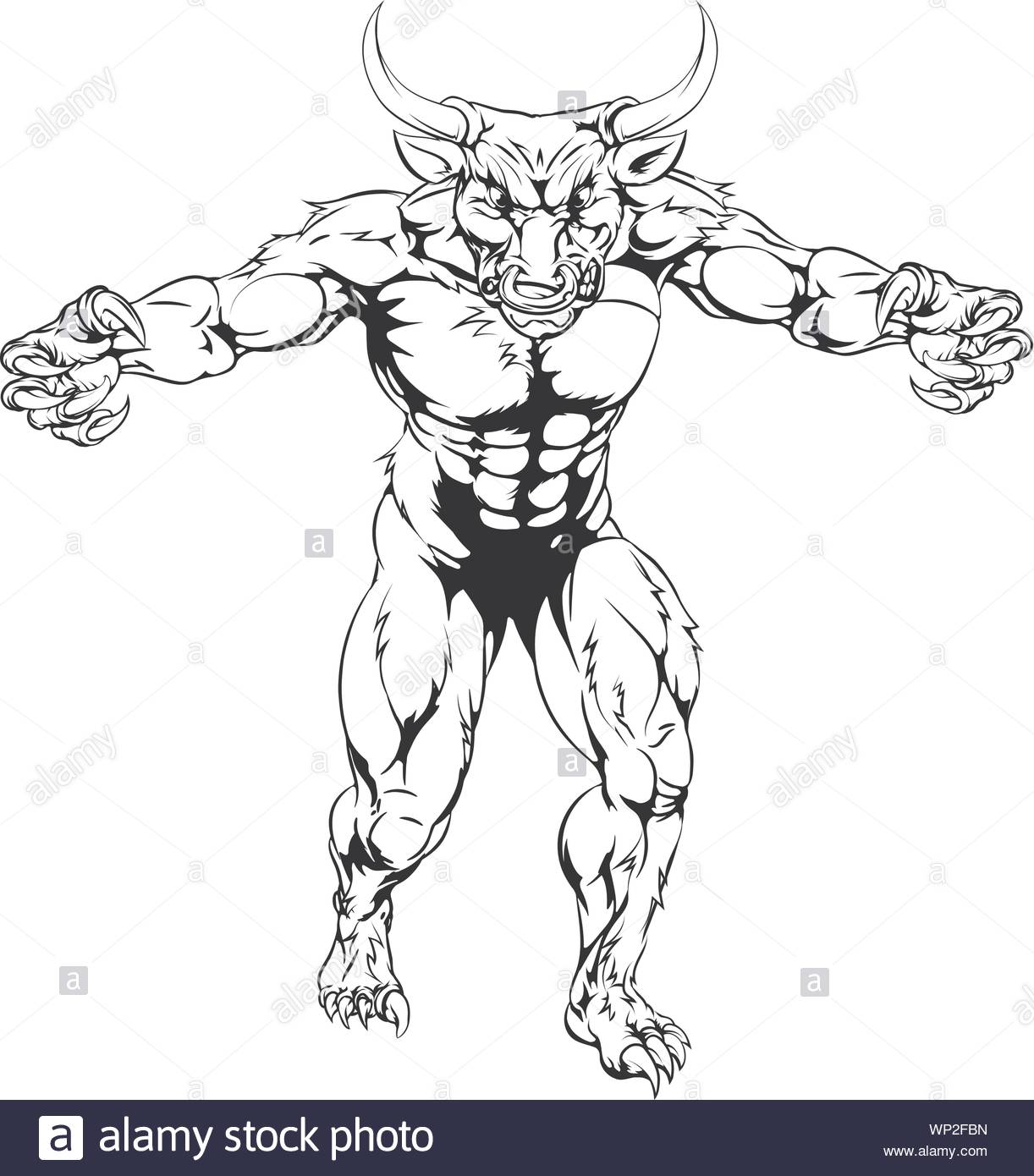 Minotaur Black and White Stock Photos & Images - Alamy