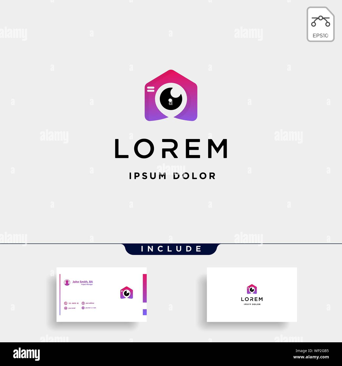 Camera Home Logo Template Vector Design Stock Vector Image & Art - Alamy